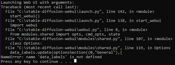 webui-user.bat error · Issue #864 · AUTOMATIC1111/stable-diffusion ...