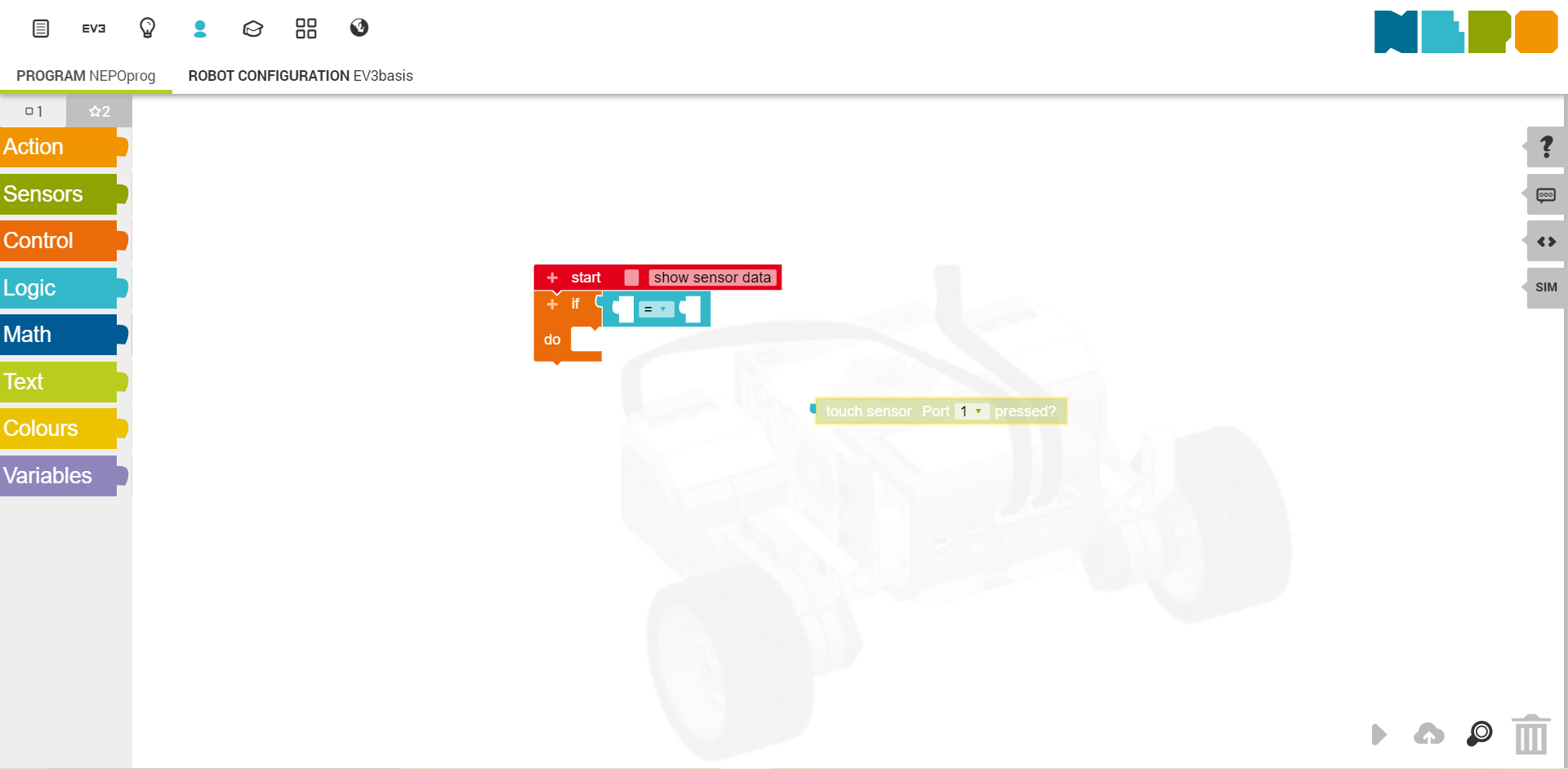 Blocks: Start is disconnected during movement of blocks · Issue #568 · OpenRoberta/openroberta ...