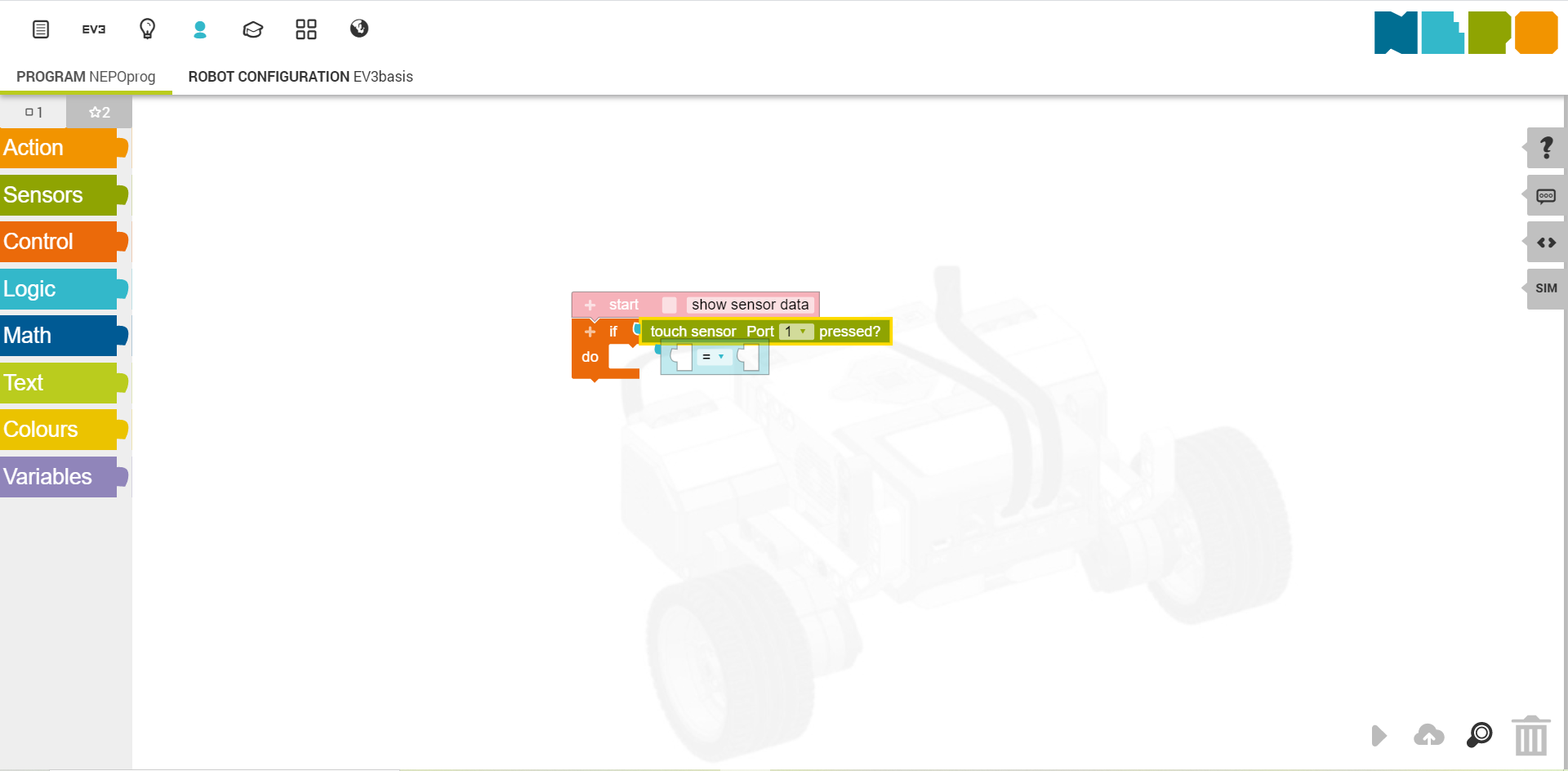 Blocks: Start is disconnected during movement of blocks · Issue #568 · OpenRoberta/openroberta ...