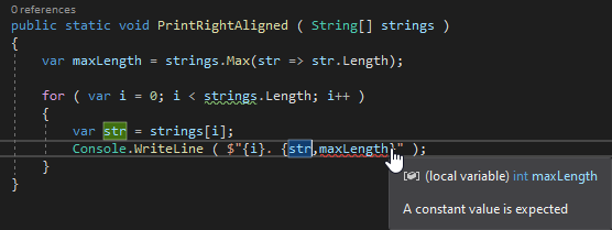 VS 16.5.0 Preview 5.0 - IDE0071 triggered on non-constant value · Issue ...