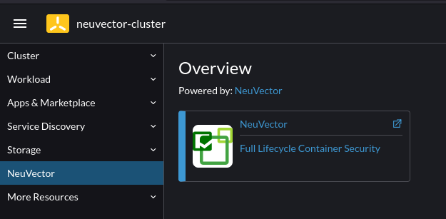 Update NeuVector link · Issue #5556 · rancher/dashboard · GitHub