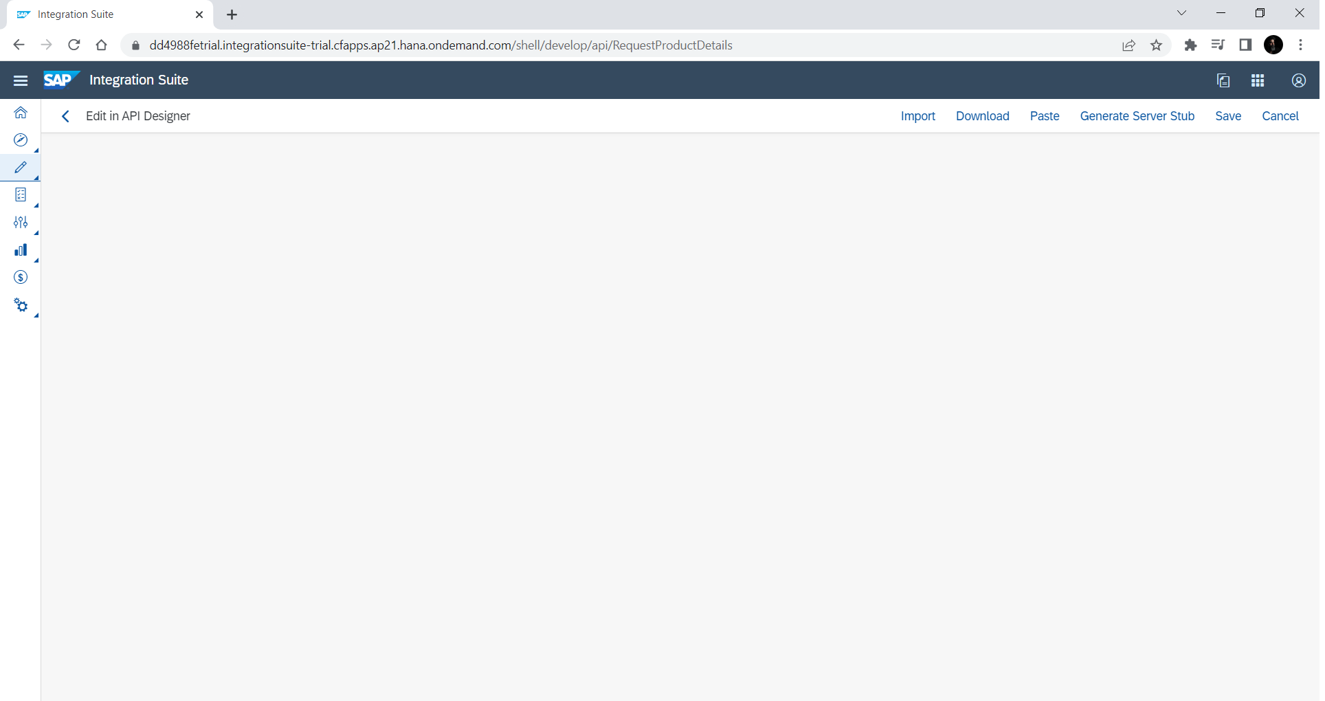 Expose Integration Flow Endpoint As Api And Test The Flow Edit In Api Designer Shows A Blank 