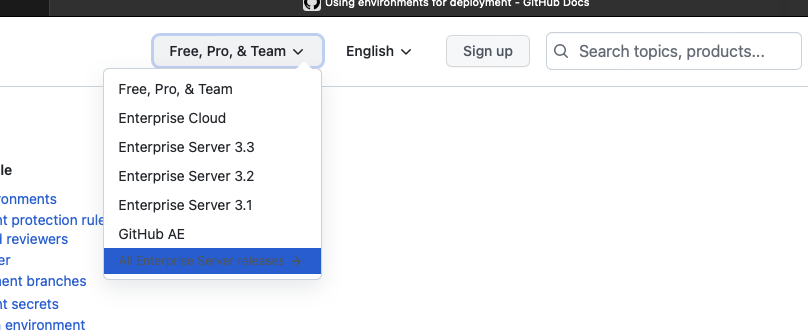 Bug Lack Of Legibility For All Enterprise Server Releases Link · Issue 15477 · Githubdocs 