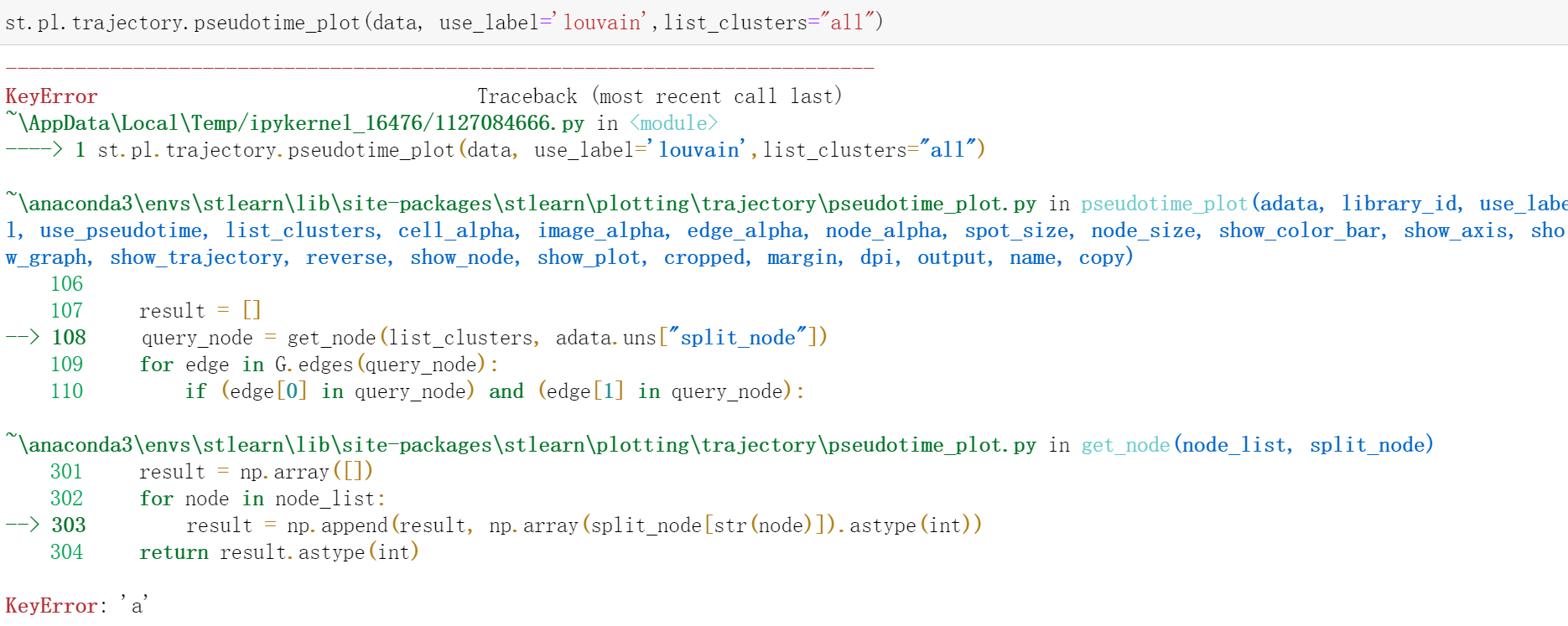 problem on running st.pl.trajectory.pseudotime_plot · Issue #130 · BiomedicalMachineLearning ...