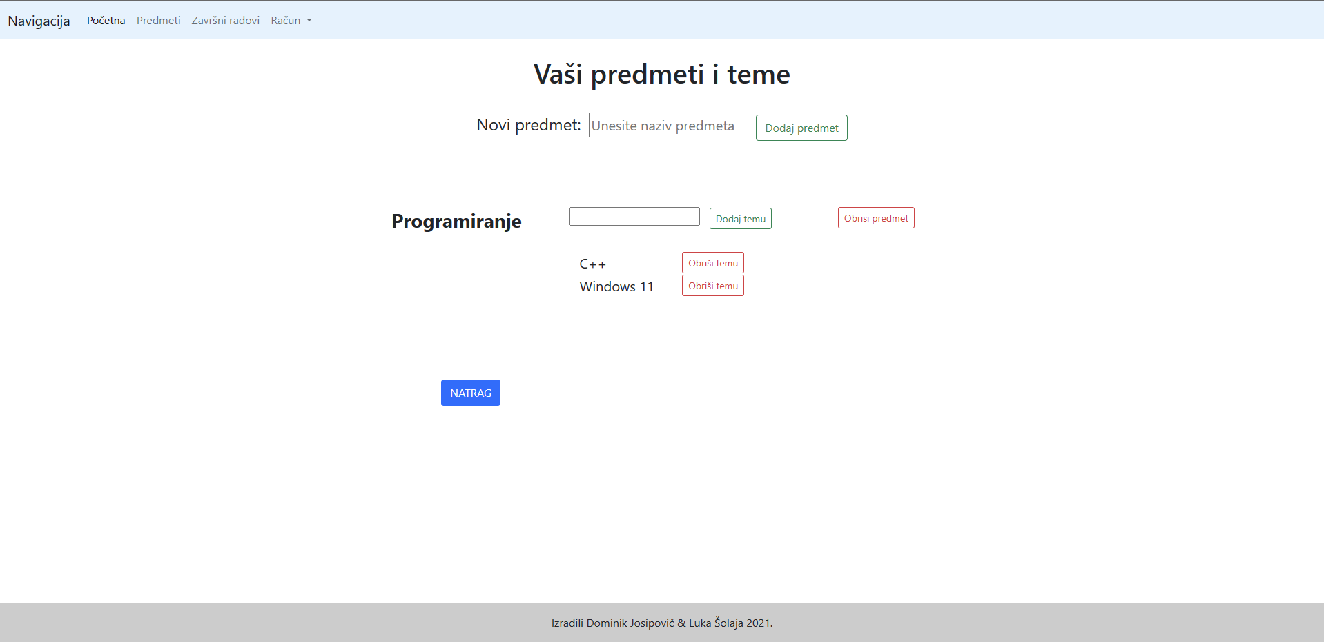 GitHub - dojosipovic/zavrsnirad: Moj završni rad