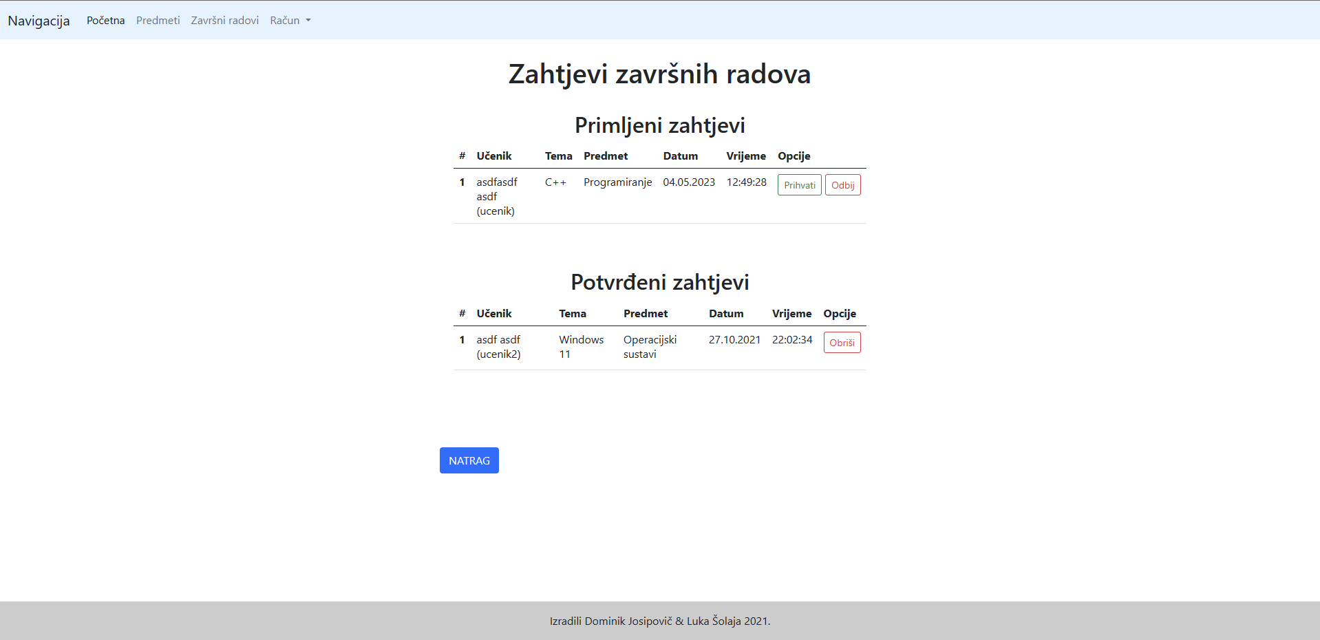 GitHub - dojosipovic/zavrsnirad: Moj završni rad