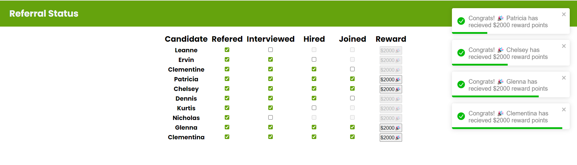 referral-status - Codesandbox