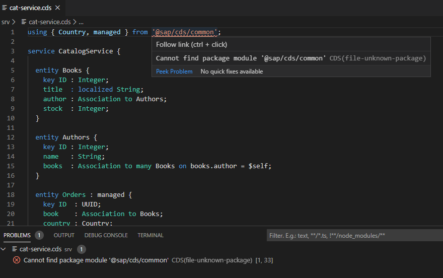 Create a Business Service with Node.js Using Visual Studio Code · Issue ...