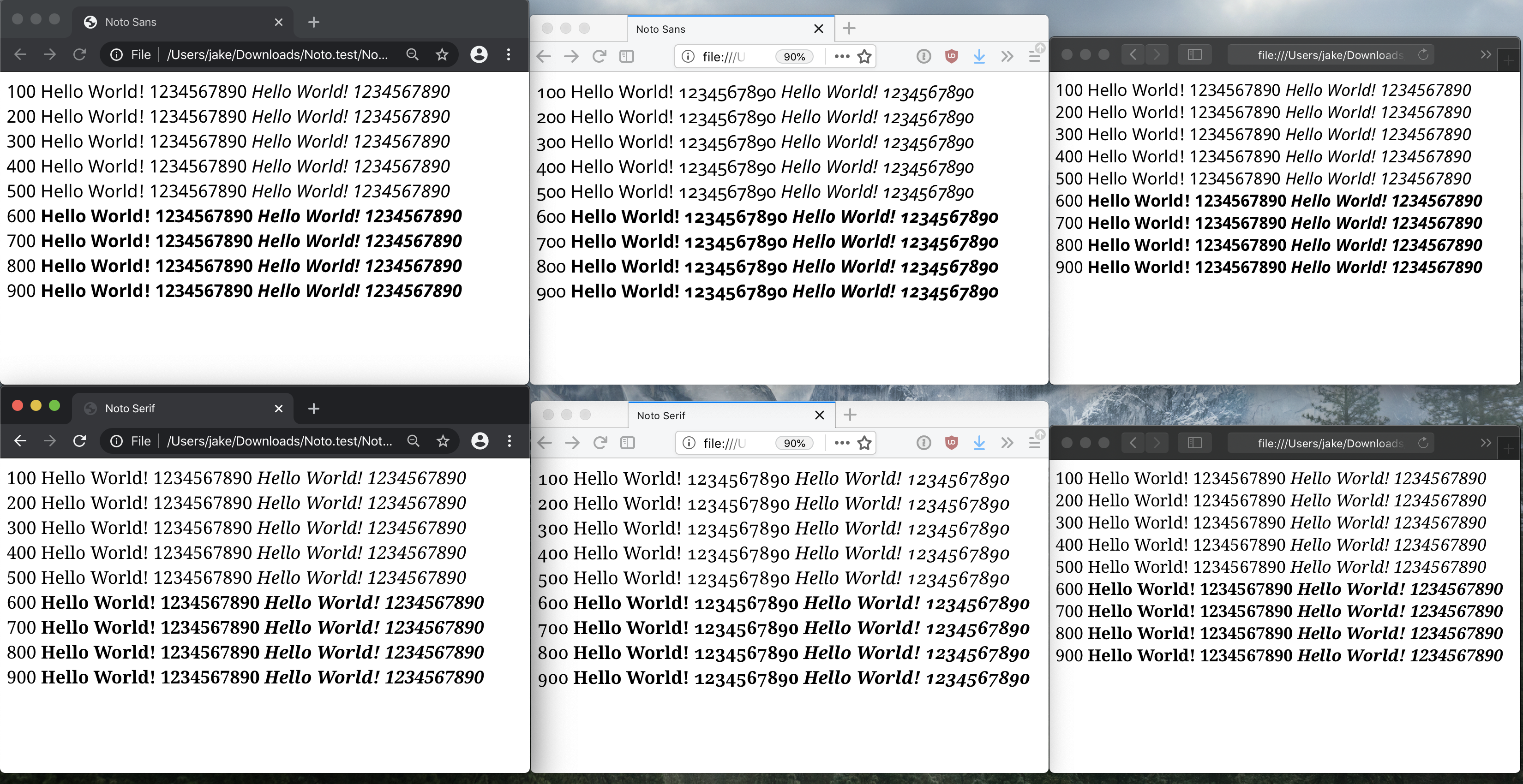 [Firefox on Ubuntu] Old Style Numerics of Noto Sans & Noto Serif do not render correctly for ...