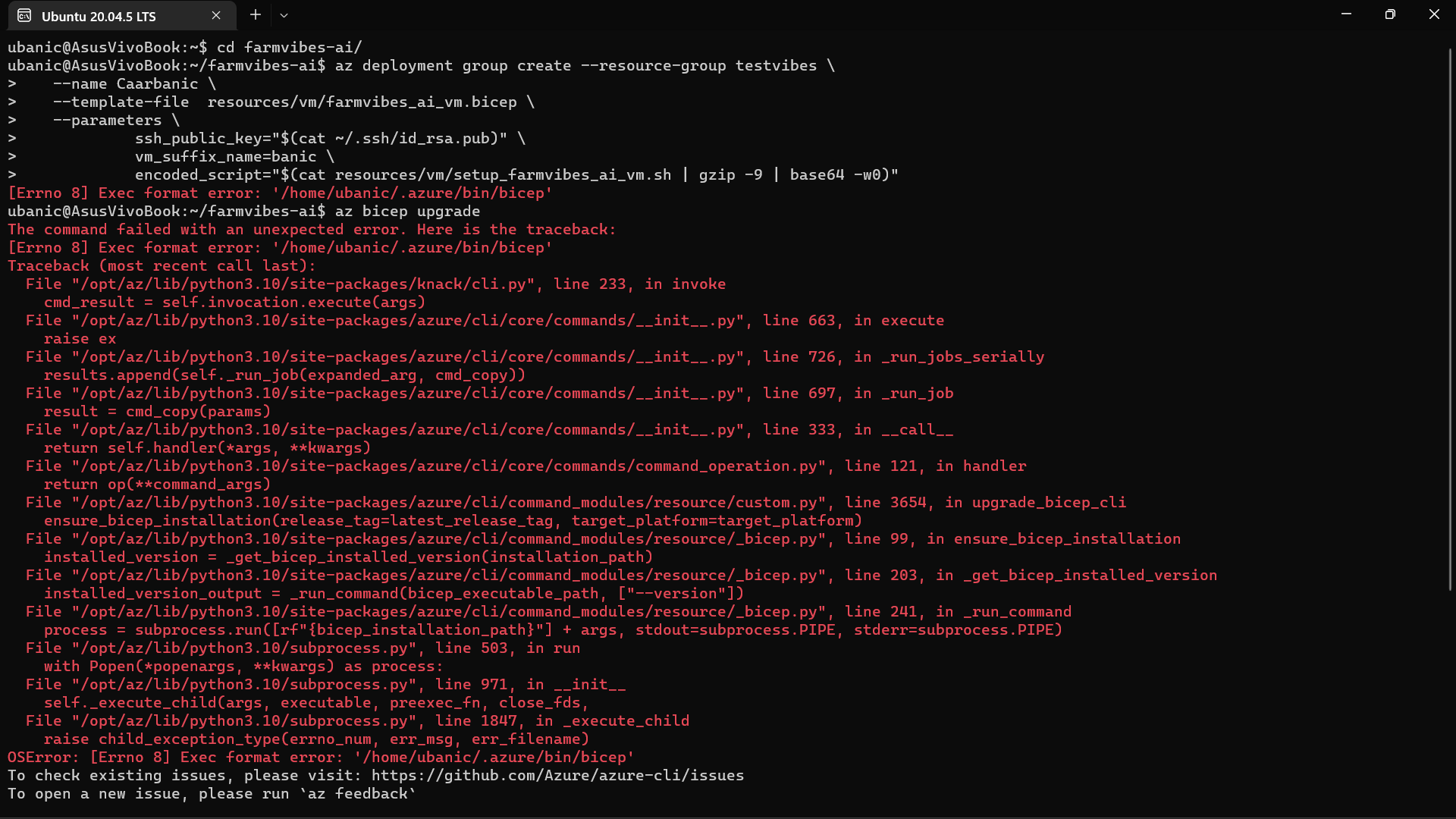 Having Problem in VM Setup. · Issue #18 · microsoft/farmvibes-ai · GitHub