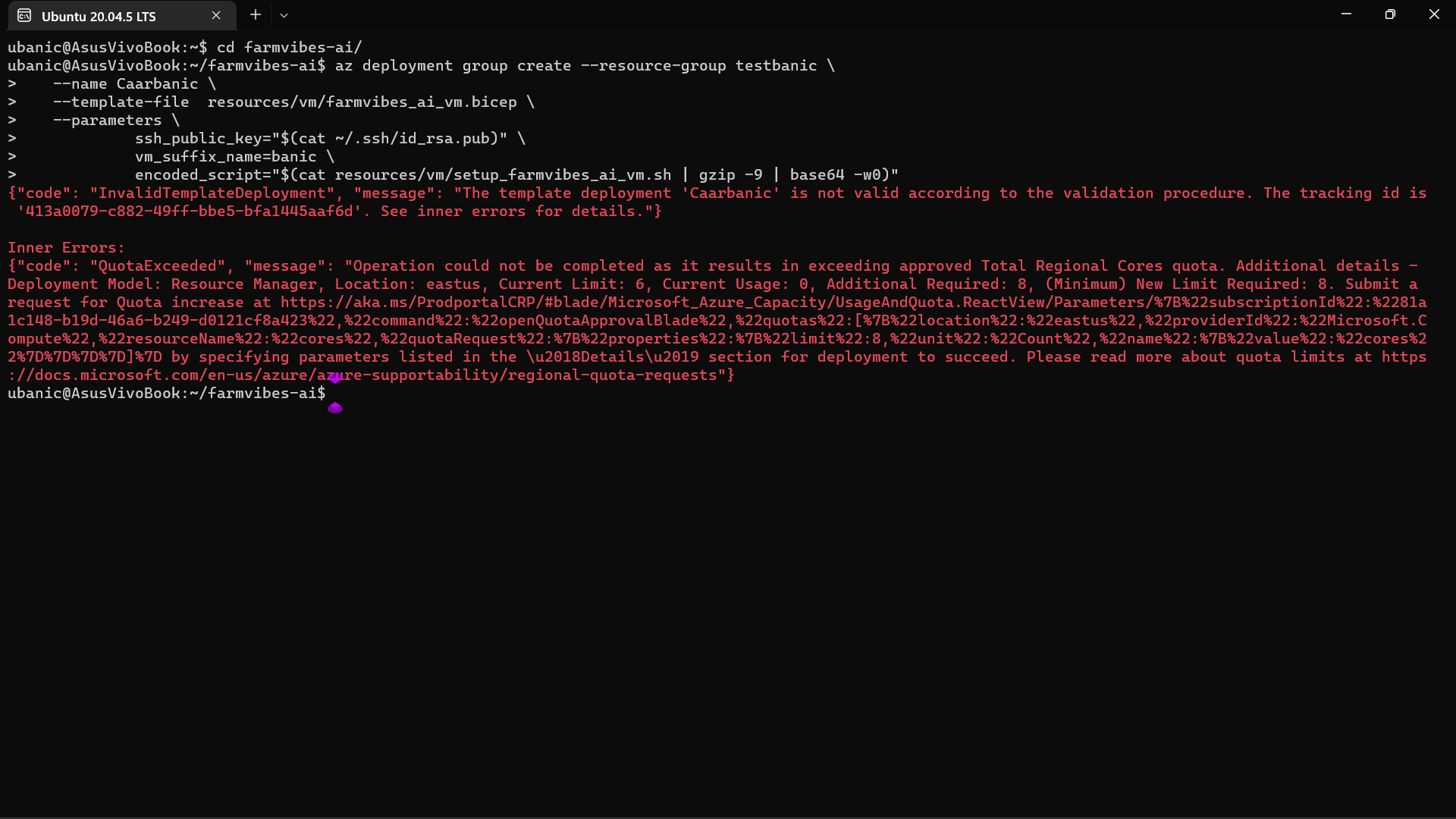 Having Problem in VM Setup. · Issue #18 · microsoft/farmvibes-ai · GitHub