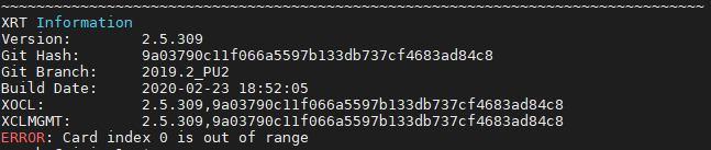 Running XBUTIL hangs server while running vitis ai applications on u200 alveo card · Issue #105 ...