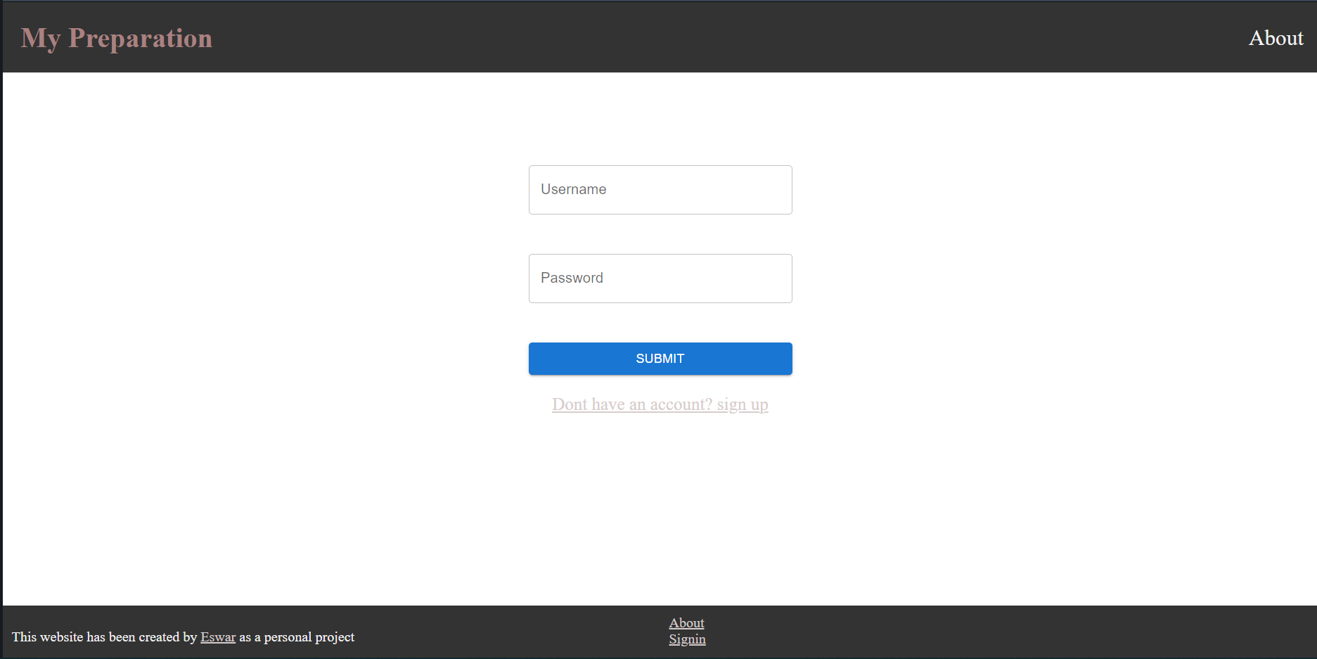 GitHub - eswar-sriram/mypreparation