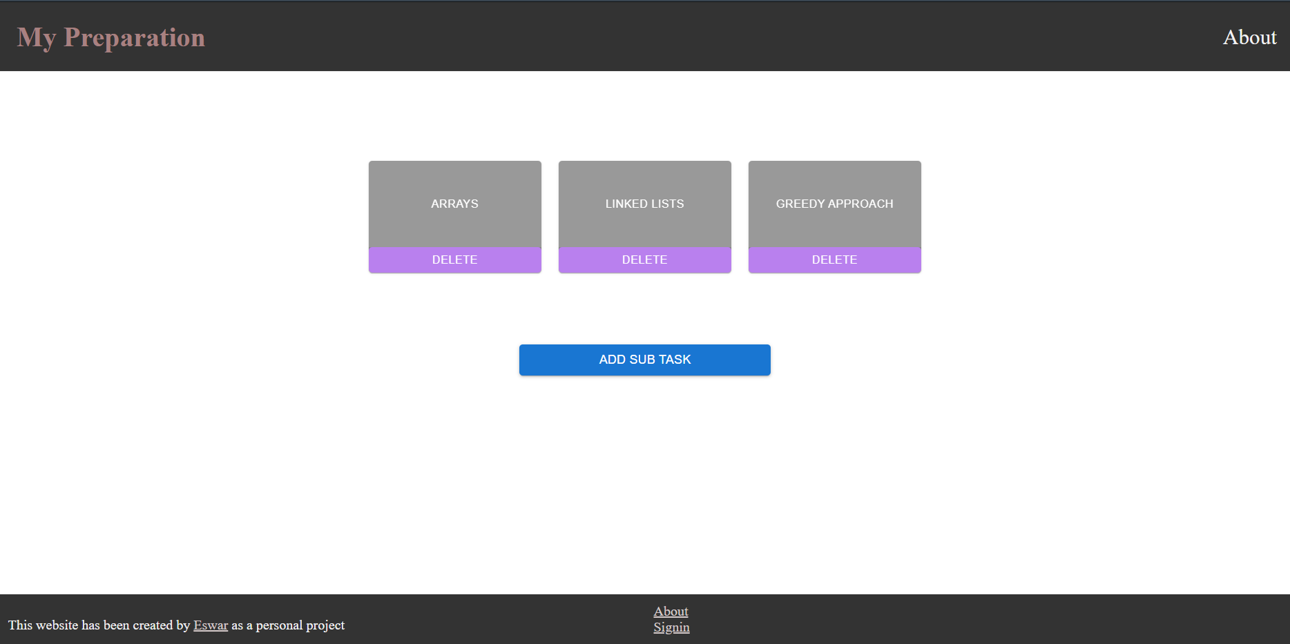 GitHub - eswar-sriram/mypreparation