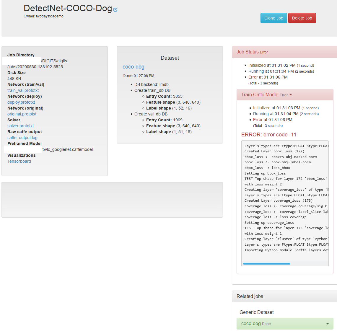 Detectnet Fails With Error Error Code 11 · Issue 594 · Dusty Nv Jetson Inference · Github