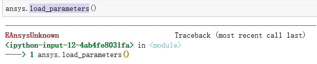 pyansys.load_parameters errors · Issue #172 · ansys/pymapdl · GitHub