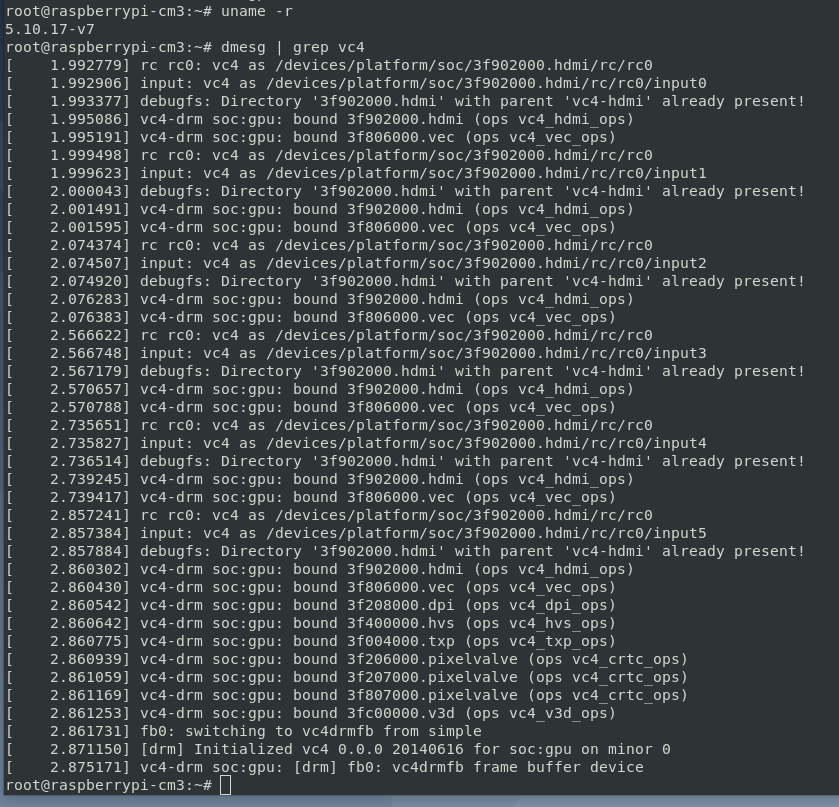 Kernel 5.10.78 bug with vc4-kms-v3d on Raspberrypi cm3+ · Issue #957 · agherzan/meta-raspberrypi ...
