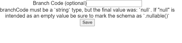 property must be a `string` type, but the final value was: `null`. If "null" is intended as an ...