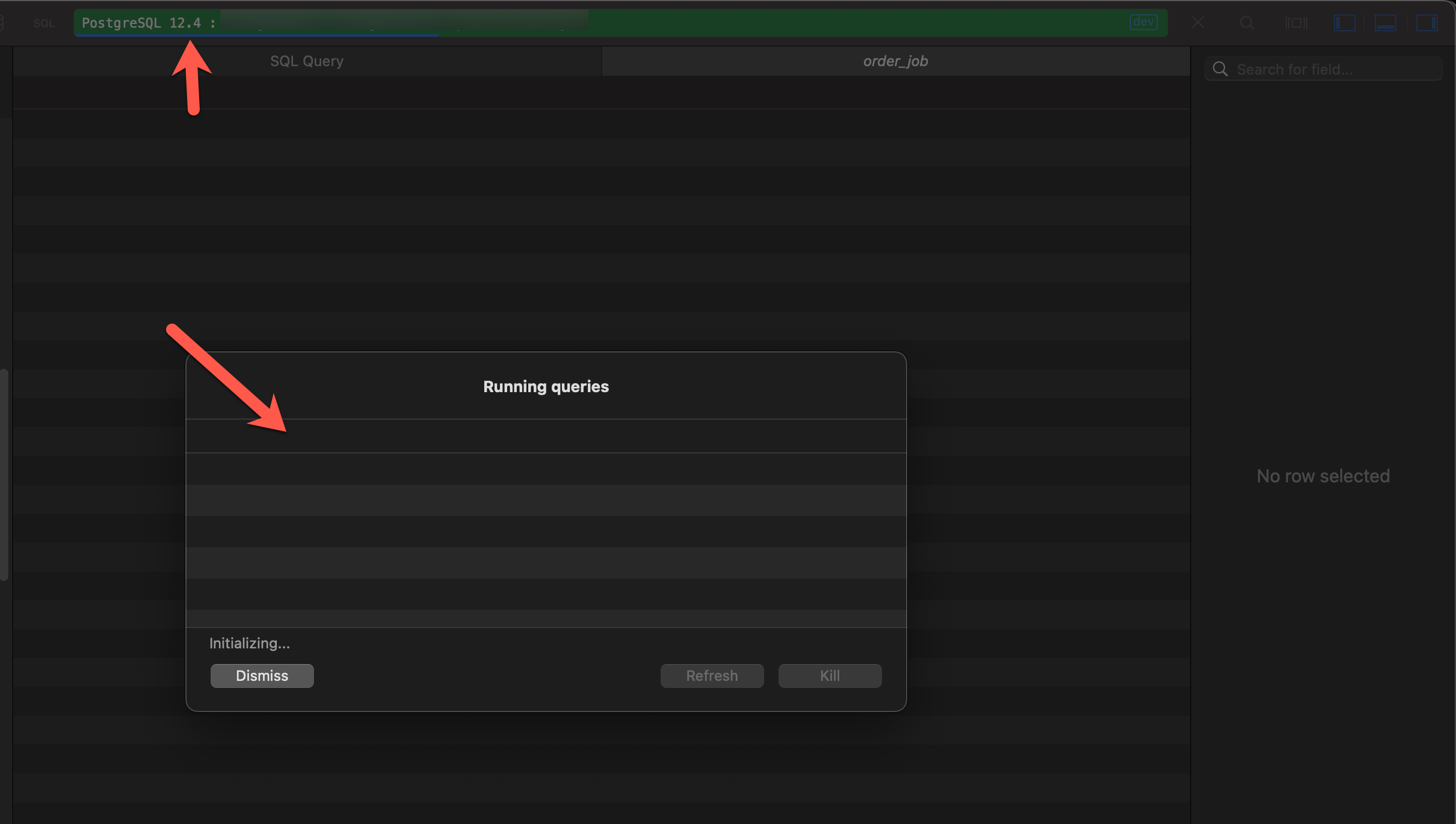 running queries not visible in process list sometimes · Issue #1875 · TablePlus/TablePlus · GitHub