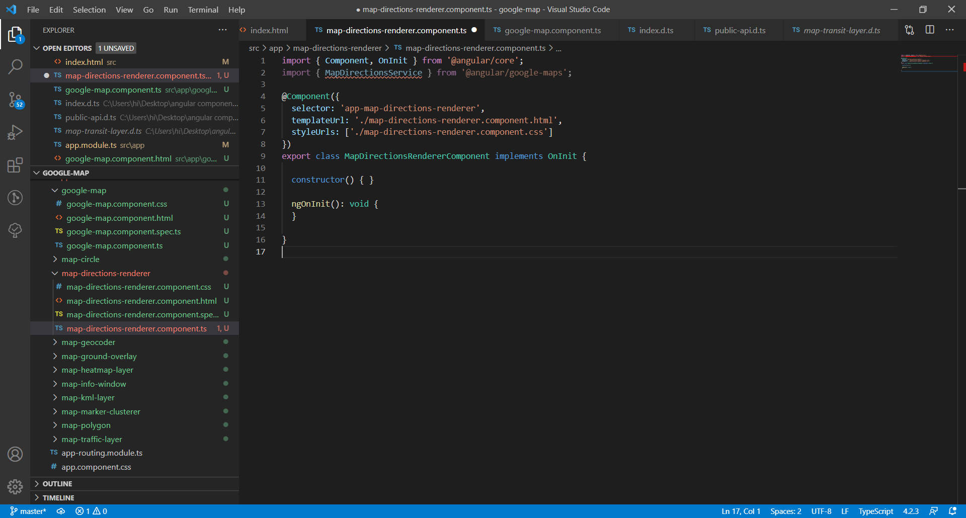 Couldn't find MapDirectionsService in google/map package · Issue #22317 ...