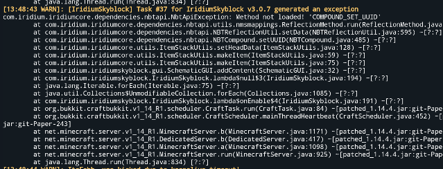 Issues with NBTAPI · Issue #352 · Iridium-Development/IridiumSkyblock · GitHub