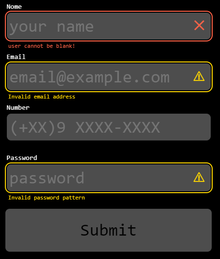 Github Itsyoboygod Form Validation This Is A Form Validation Project