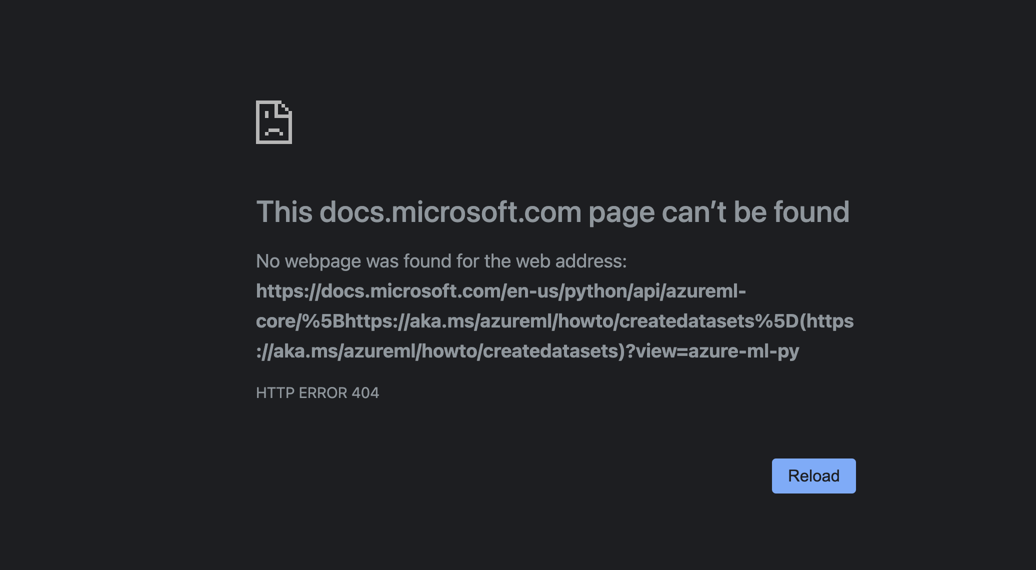 Link to DataSets is broken · Issue #1739 · Azure/MachineLearningNotebooks · GitHub