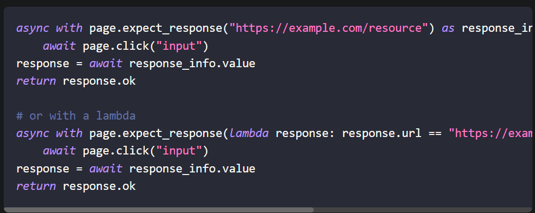 [BUG] Python API Doc sample code for async page.expect_response is wrong · Issue #11929 ...