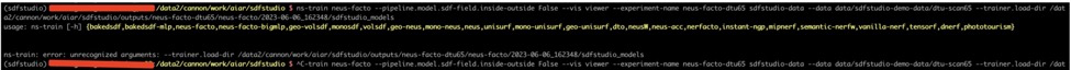 ns-train: error: unrecognized arguments: --trainer.load-dir · Issue #124 · autonomousvision ...