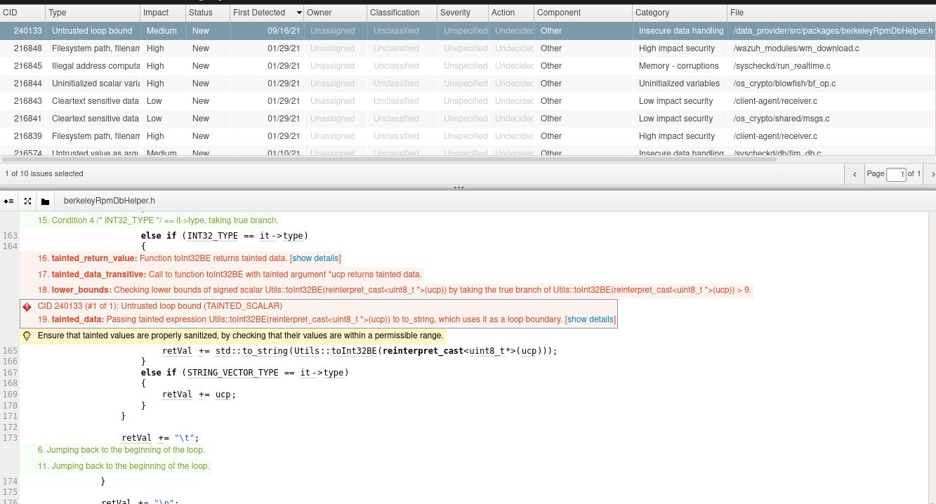 Run coverity and scan-build for windows and linux · Issue #10169 · wazuh/wazuh · GitHub
