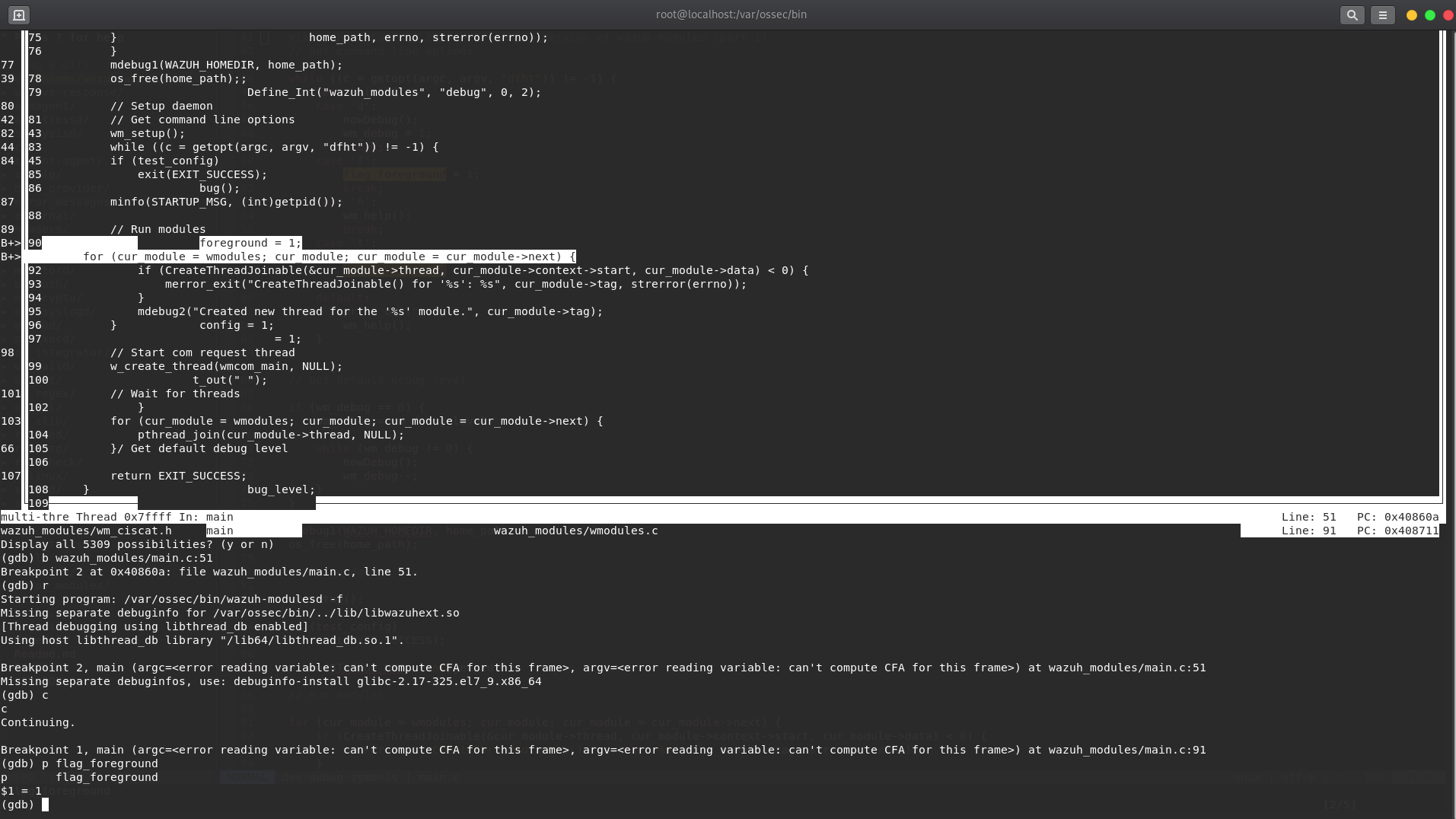 Wazuh core dump enabling and analysis - exploratory session · Issue #13315 · wazuh/wazuh · GitHub