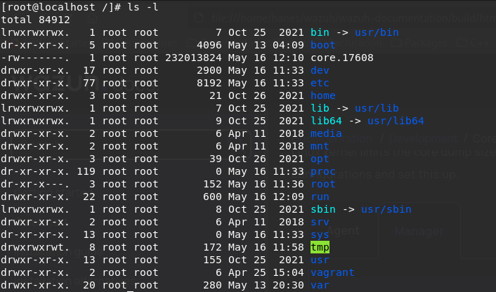 Wazuh core dump enabling and analysis - exploratory session · Issue #13315 · wazuh/wazuh · GitHub