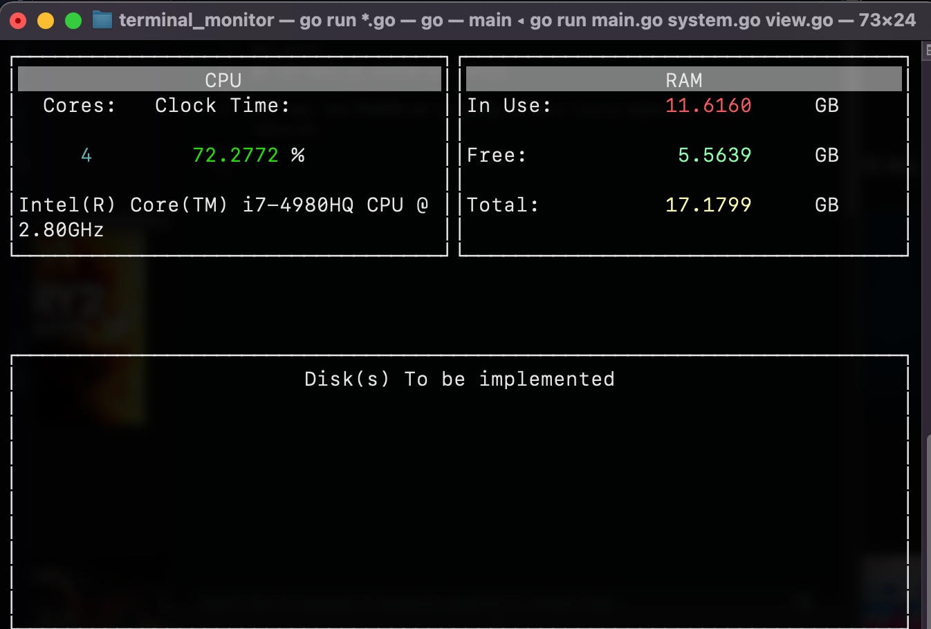 GitHub - ddeneau/terminal_monitor: A Go project for monitoring system ...