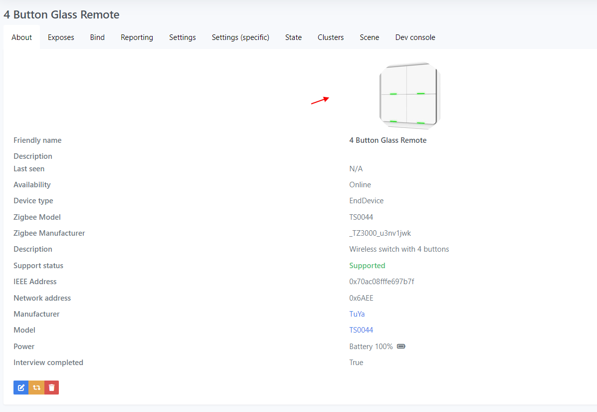 [Wrong device]: Please add https://zigbee.blakadder.com/Tuya_TM-YKQ004.html as Z2M compatible ...