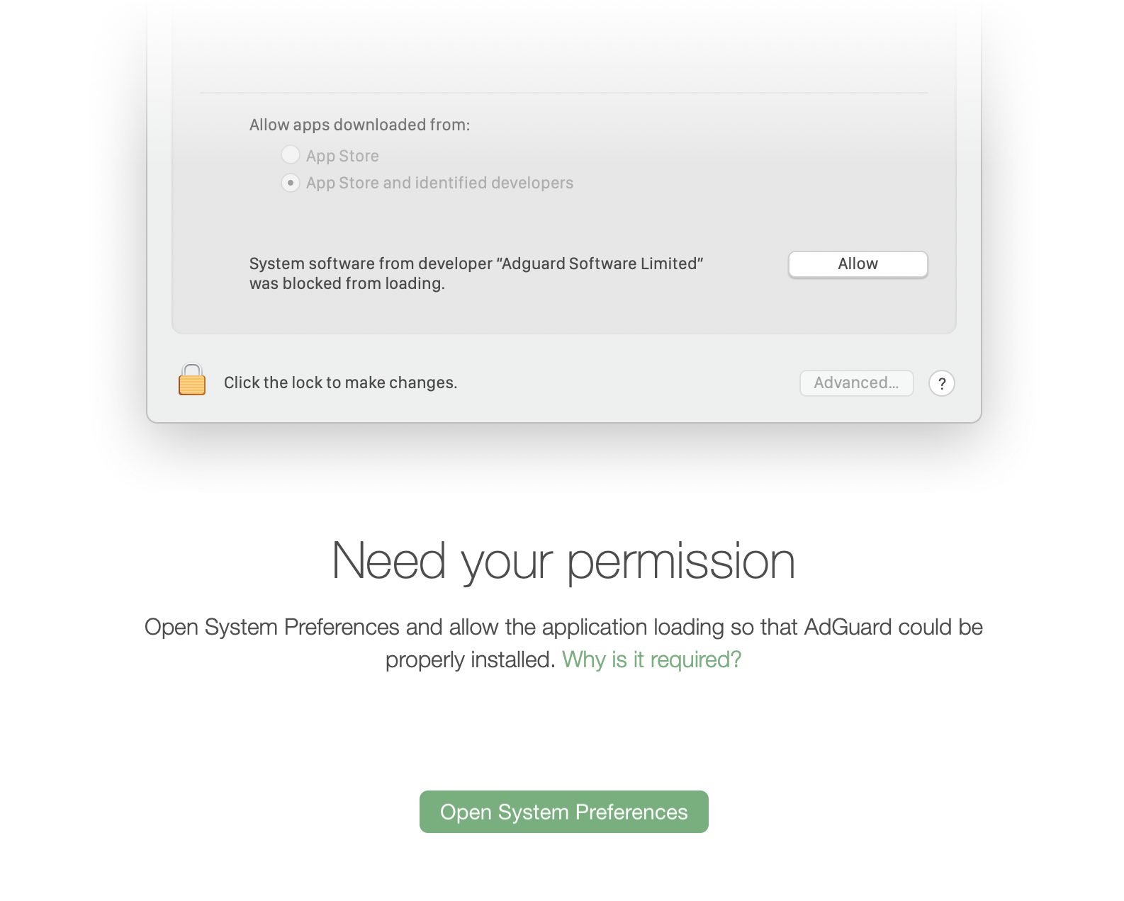 "Need your permission" screen won't go away · Issue #844 · AdguardTeam ...