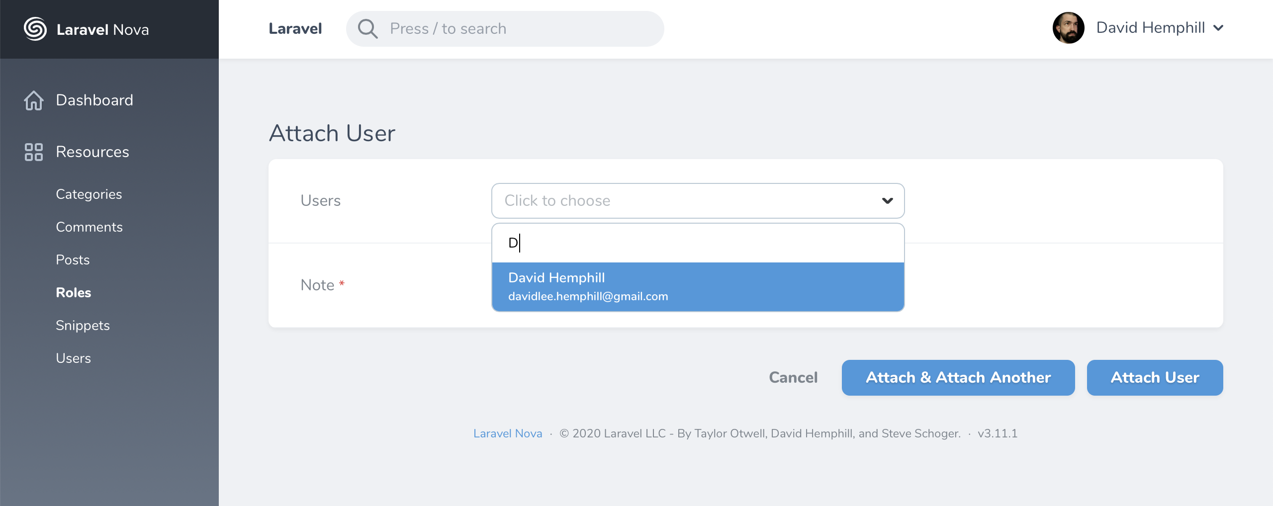 Subtitle Not Working In Attach Page From Belongstomany Relation · Issue 2572 · Laravelnova