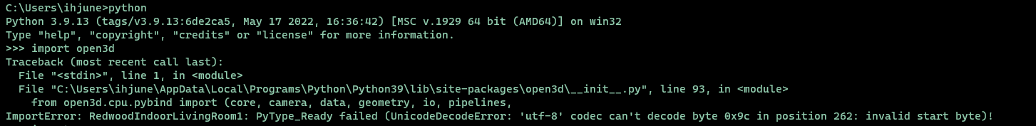 Cannot Import Open3d That I Build In Windows · Issue 6273 · Isl Org Open3d · Github