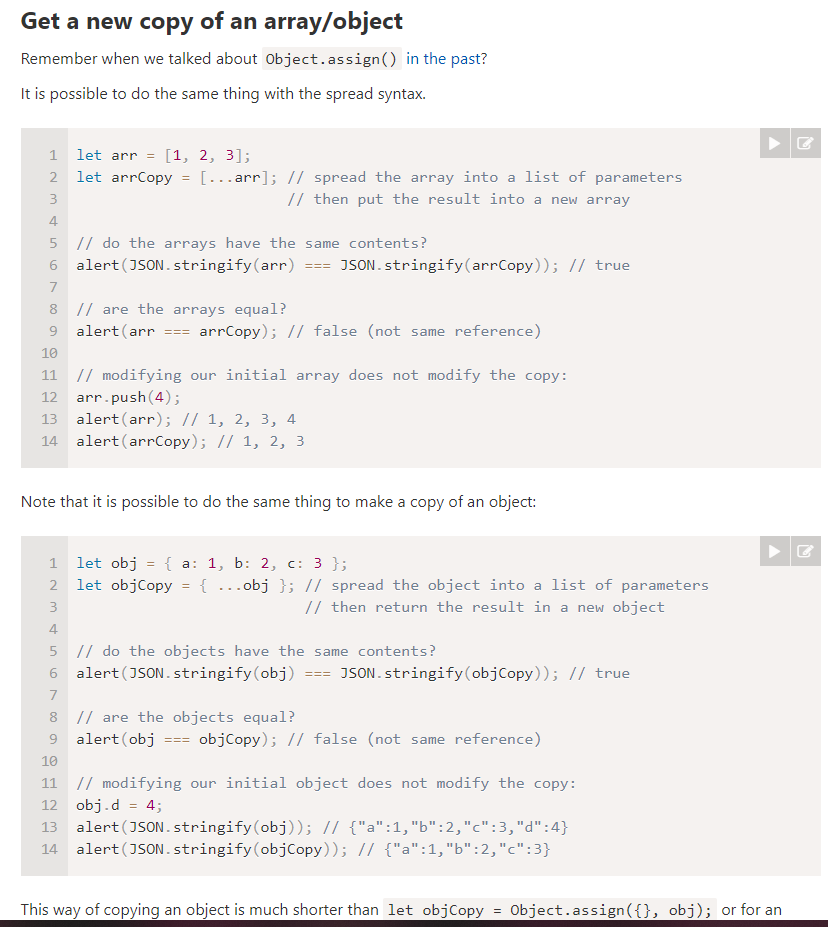 신규 번역 Part 1 62 나머지 매개변수와 전개 문법 중간 미번역 · Issue 1169 · Javascript Tutorialkojavascript 0666