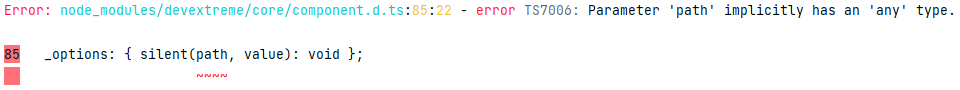 Compiling Error: Typescript: TS7006: Parameter 'path/value' implicitly has an 'any' type · Issue ...