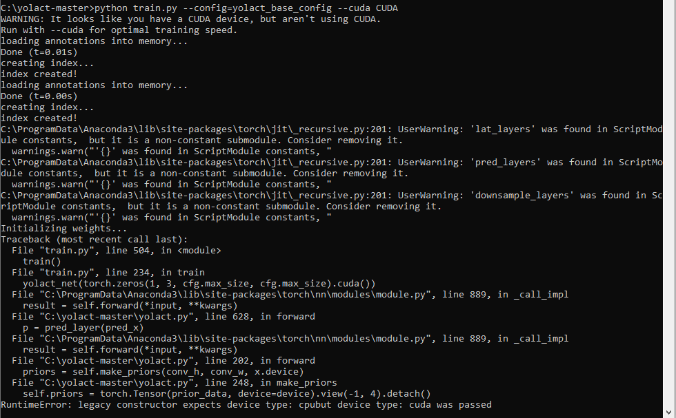 Training error on starting multiprocessing · Issue #651 · dbolya/yolact ...