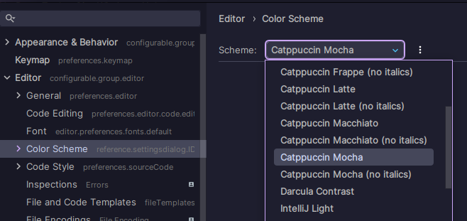 Mocha support for RustRover EAP · Issue #87 · catppuccin/jetbrains · GitHub