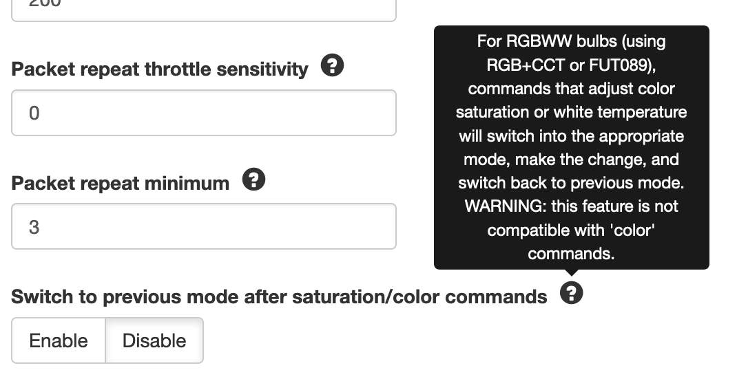 Color doesn't stick · Issue #503 · sidoh/esp8266_milight_hub · GitHub