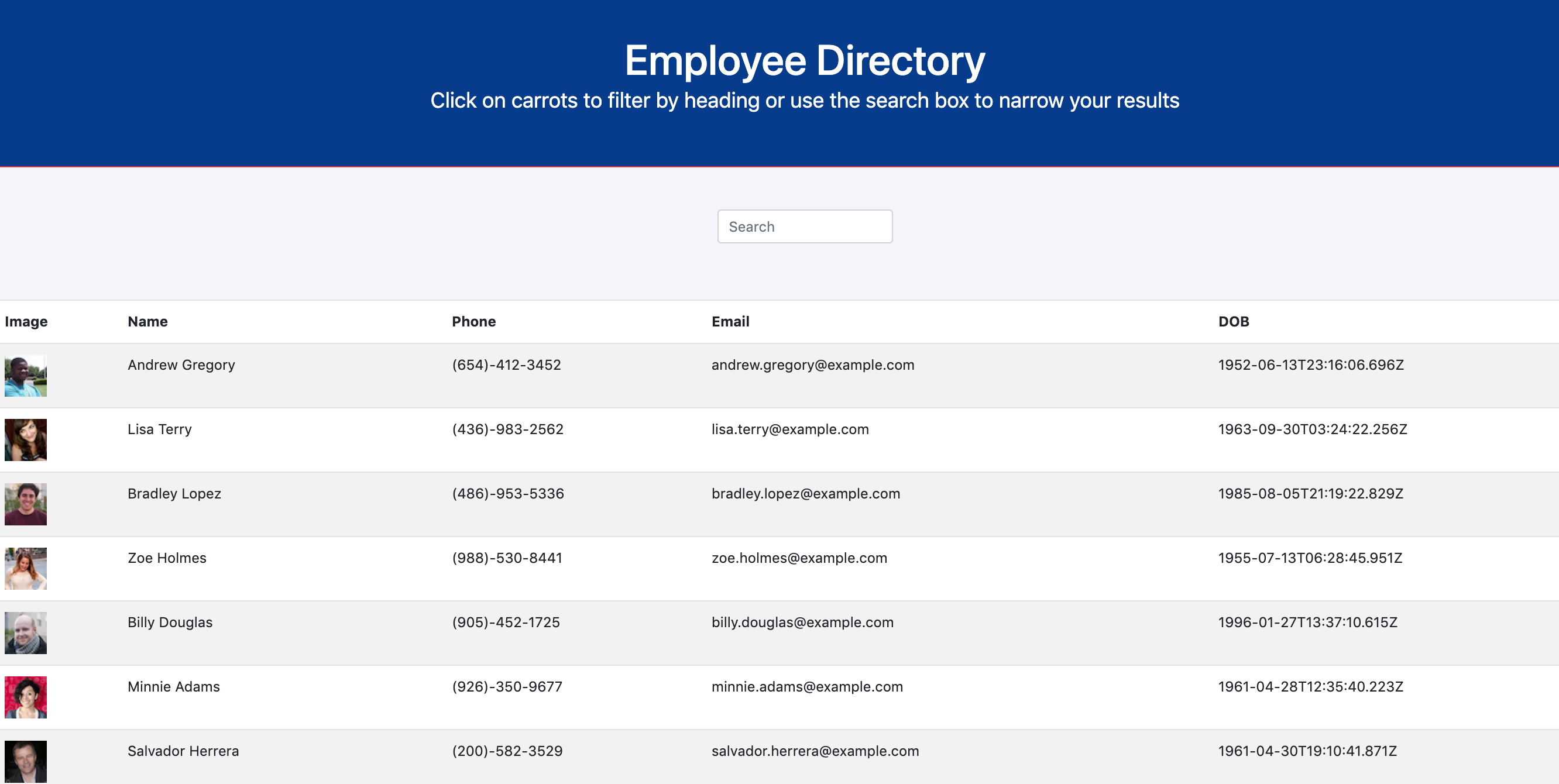GitHub - Nicole732/reactemployeedirectory