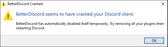 Discord crashes i don't know why · Issue #890 · BetterDiscord/BetterDiscord · GitHub