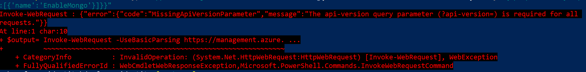Can I Update Cosmos Database Account Capabilities From Azure Powershell · Issue 18303 · Azure 8713