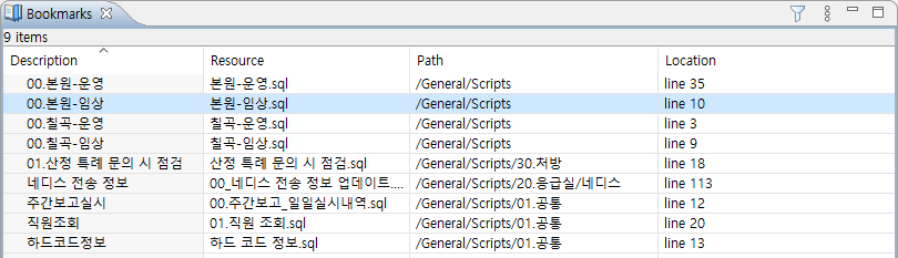 Bookmarks in SQL Editor · Issue #7877 · dbeaver/dbeaver · GitHub