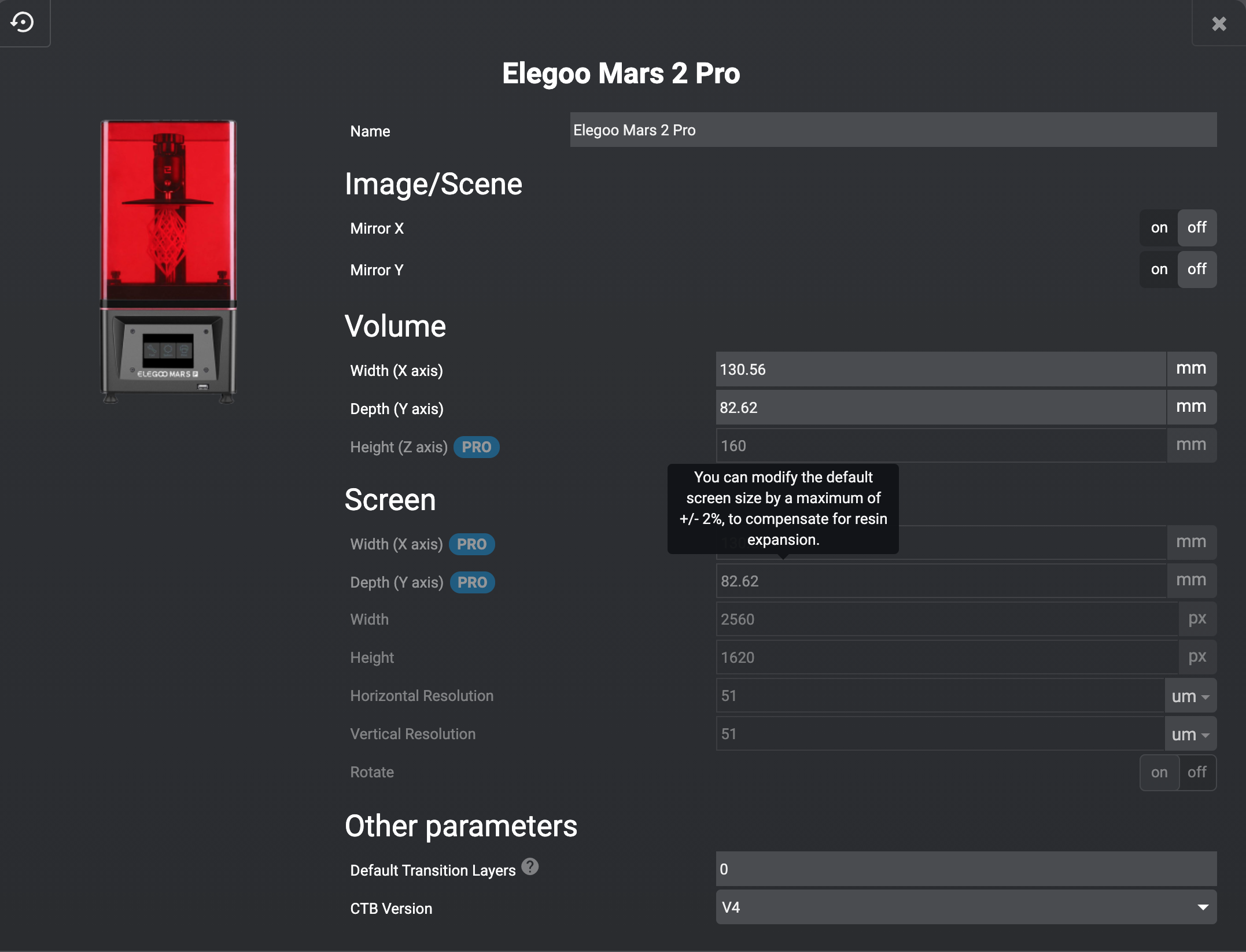 [BUG] Display size don't restore with operation profiles · Issue #567 · sn4k3/UVtools · GitHub