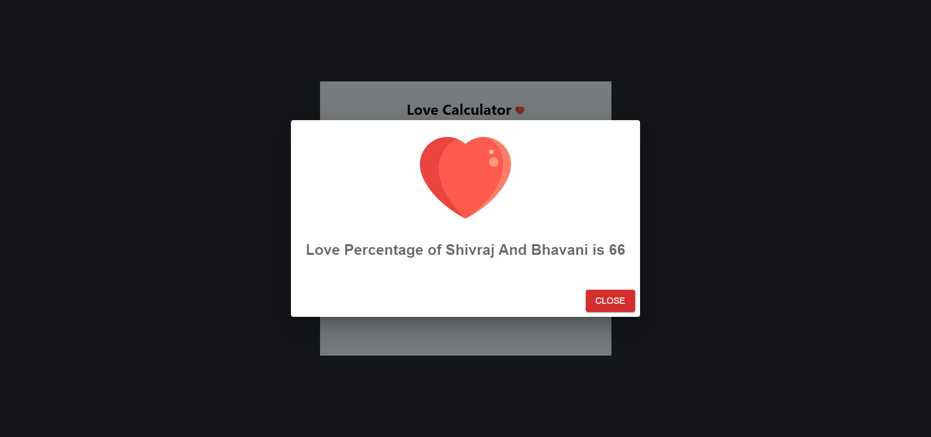 GitHub - shivrajkhetri7/LoveCal: Love calculator