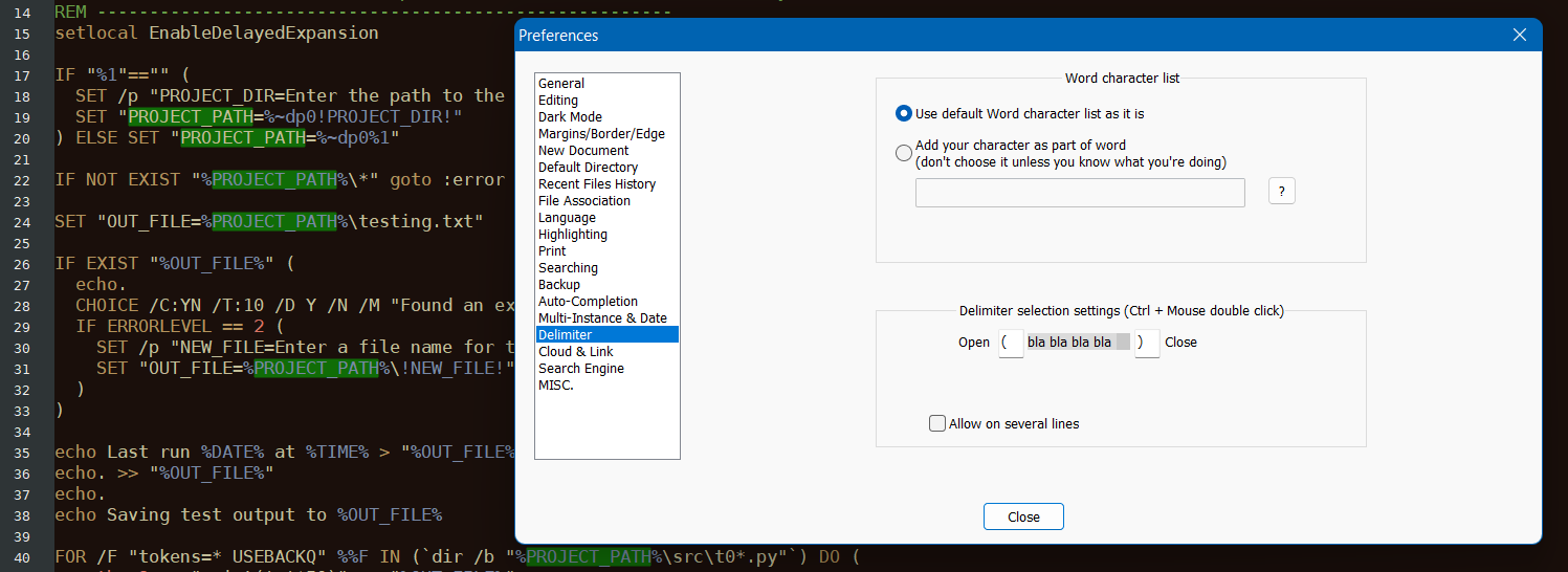 Feature request: Double-click "string" should also highlight "%string ...