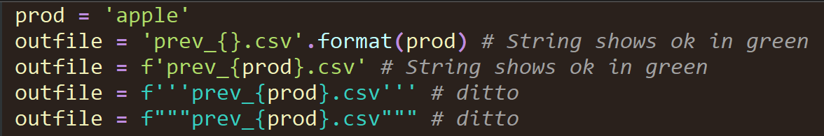 Python F Strings Not Highlighted Correctly In Bespin Style · Issue 12631 · Notepad Plus Plus